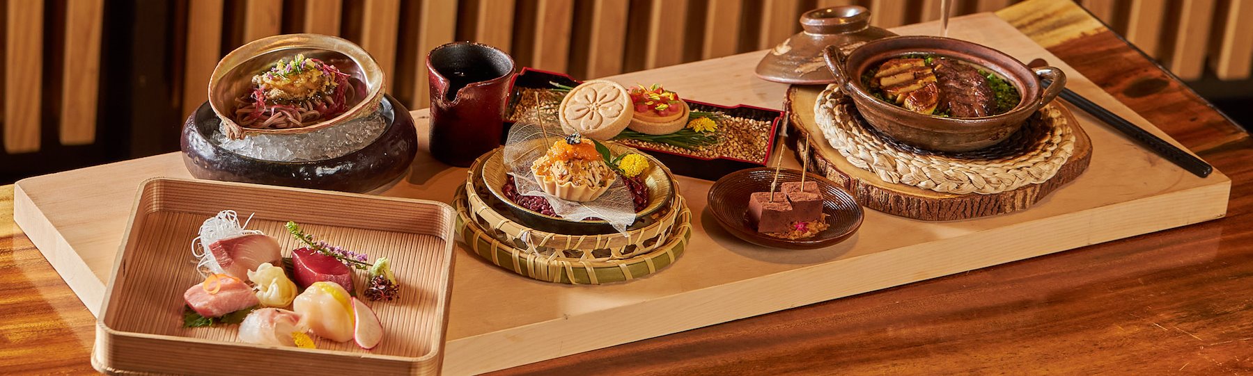 Playful Modern Japanese Fusion menu | Hashiri